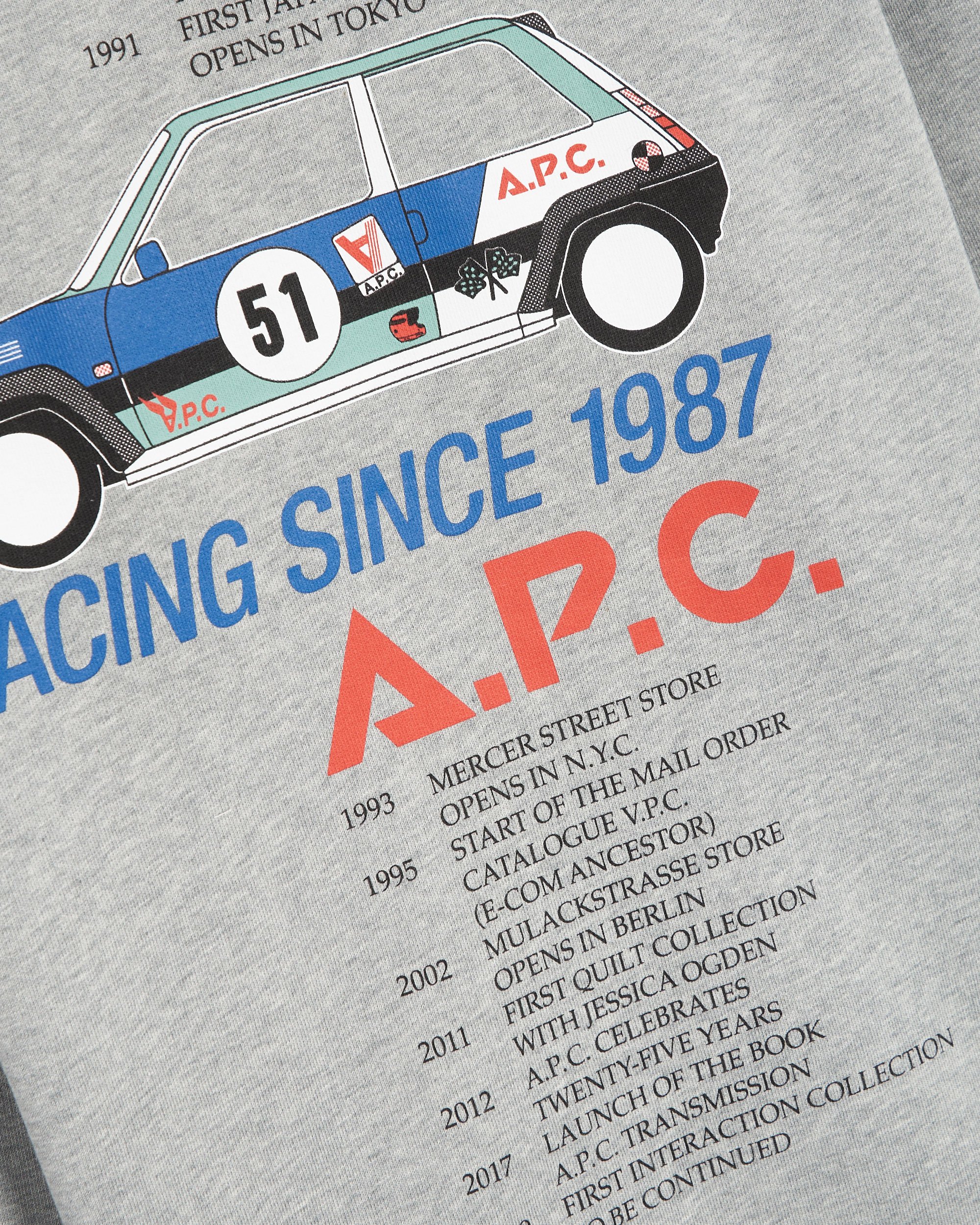 A.P.C. Mack Men's Sweatshirt Gris COFAX-H27812-PLA| Comprar Online en FOOTDISTRICT