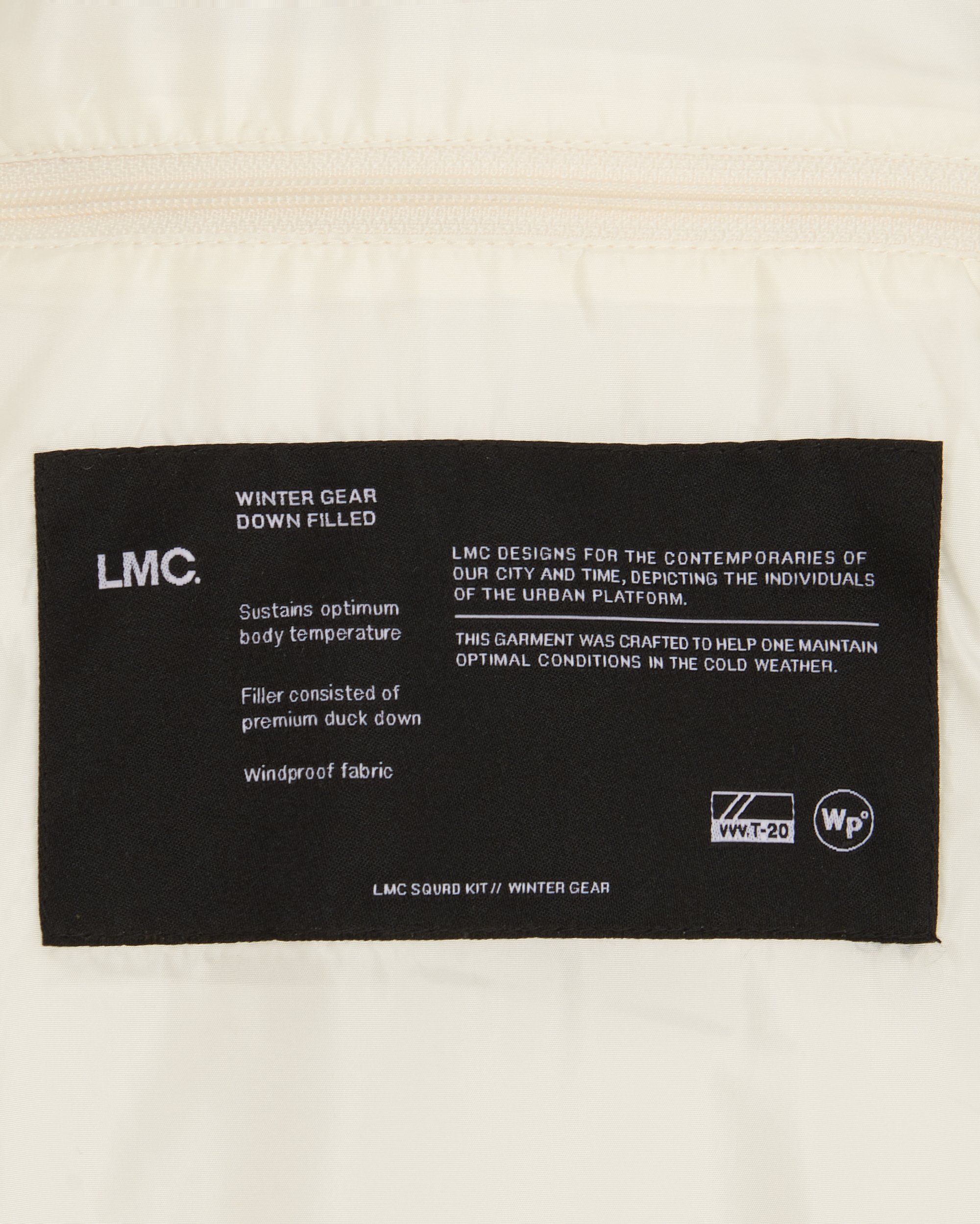 LMC OG Glossy Men's Down Jacket Bianco LM23FJP102CRM| FOOTDISTRICT