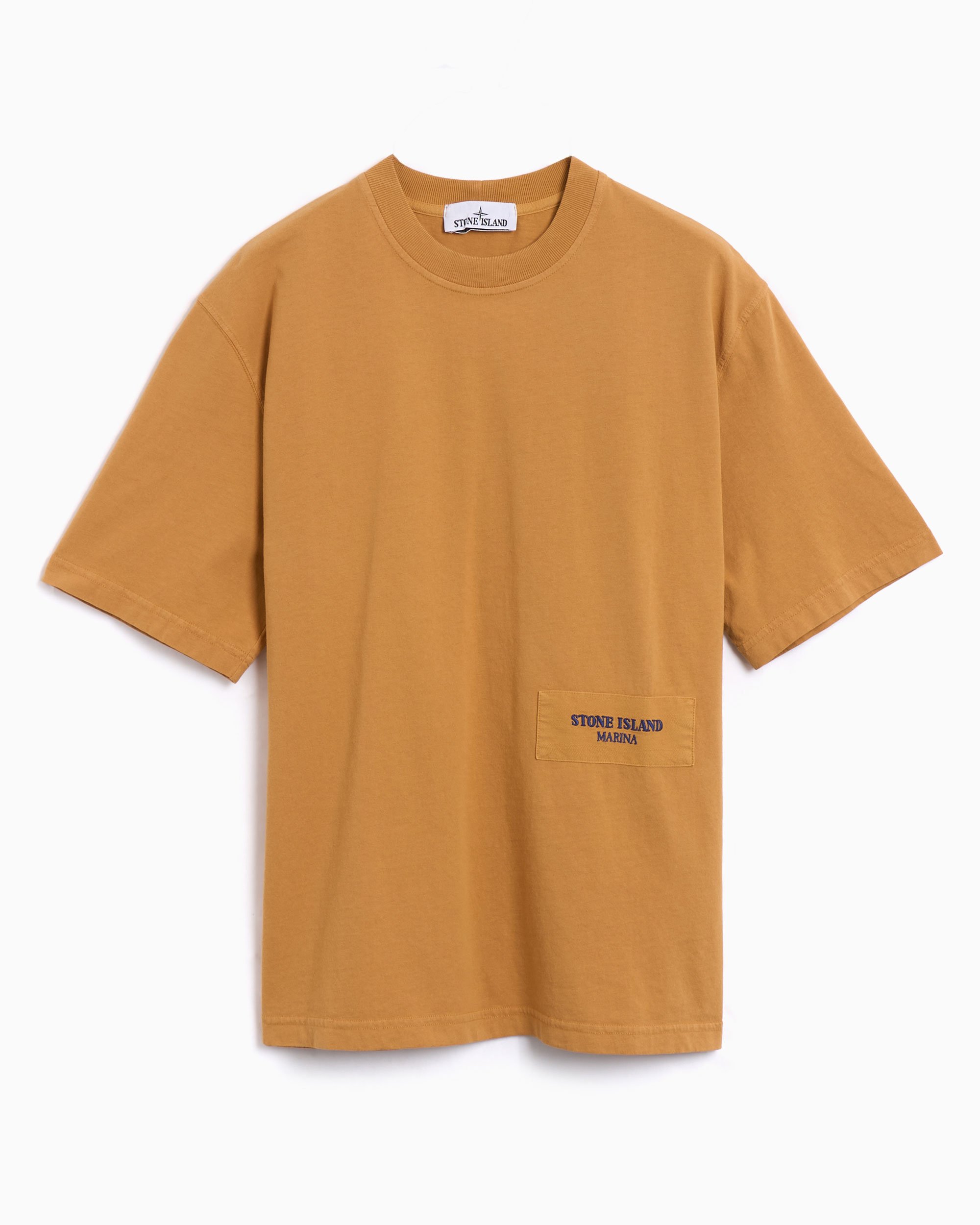 Stone Island Marina Men's T-Shirt Orange K1S152100023S00X9 Stone Island Marina Men's T-Shirt Orange K1S152100023S00X9