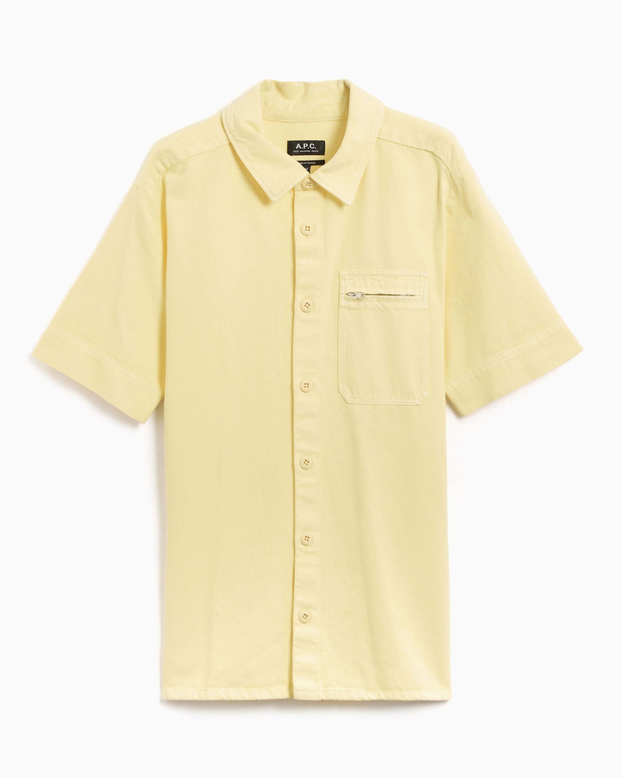 A.P.C. Nelson Men's Shirt Amarillo COFCN-H12582-DAB| Comprar Online en ...