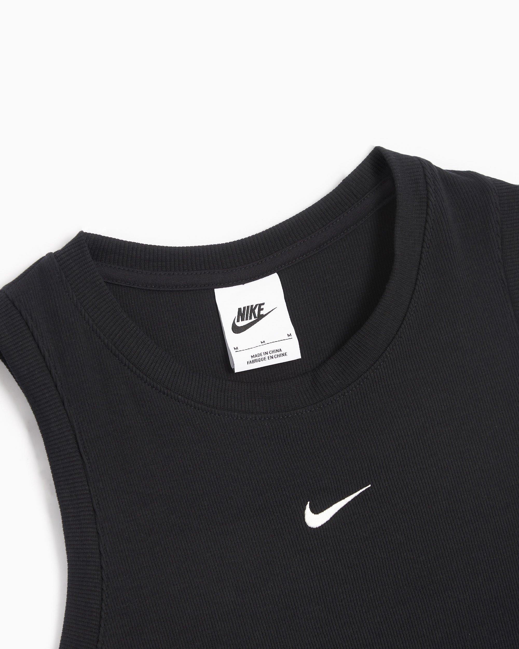 Nike Sportswear Essentials Women's Ribbed Tank Top Negro FB8279-010 ...