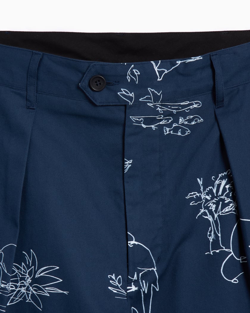 Engineered Garments Carlyle Men's Pants Blue 25S1F012-CT285 Engineered Garments Carlyle Men's Pants Blue 25S1F012-CT285