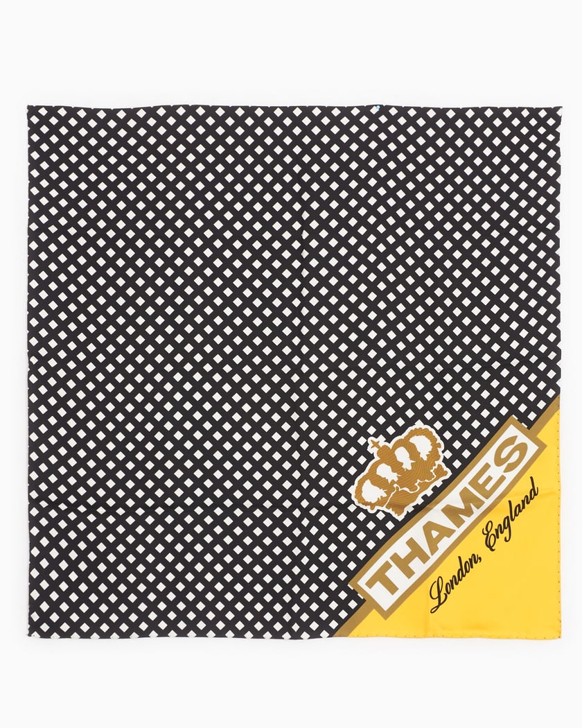 THAMES MMXX The Lanceros Unisex Neck Wrapper Zwart, Wit, Geel ...