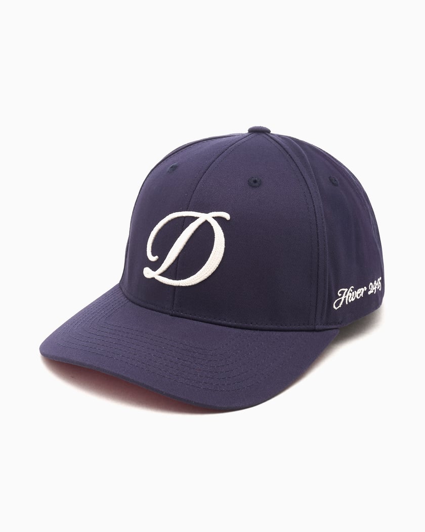 Dime MTL Cursive D Full Fit Unisex Cap Blue DIMEHO2422NVY | FOOTDISTRICT