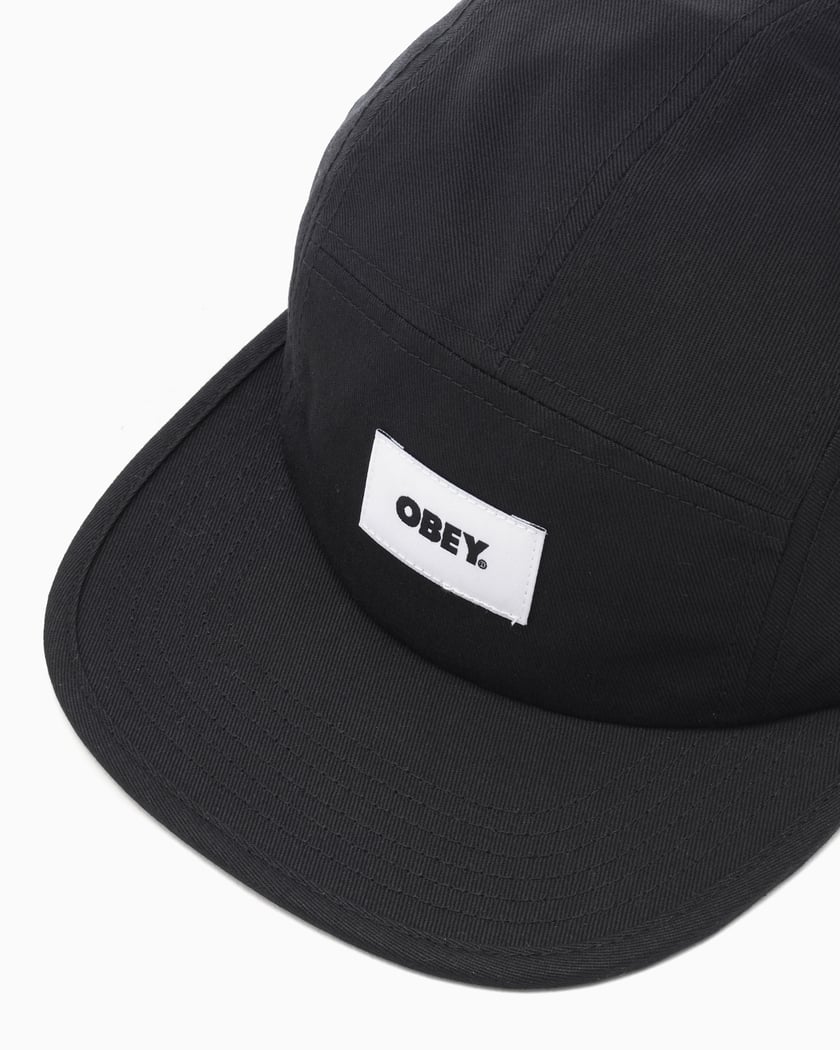 OBEY Clothing Bold Label Organic 5 Panel Unisex Cap Preto 100490077-BLK ...