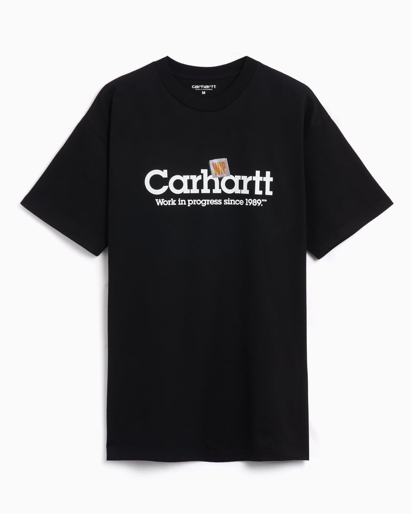 Carhartt WIP Label Script Men's T-Shirt Negro I034421-89XX | FOOTDISTRICT