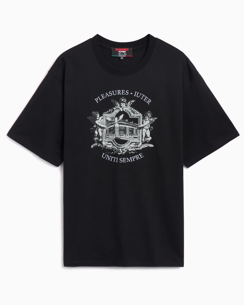 Pleasures Alberto Men's T-Shirt Zwart P24IU008-BLACK | FOOTDISTRICT