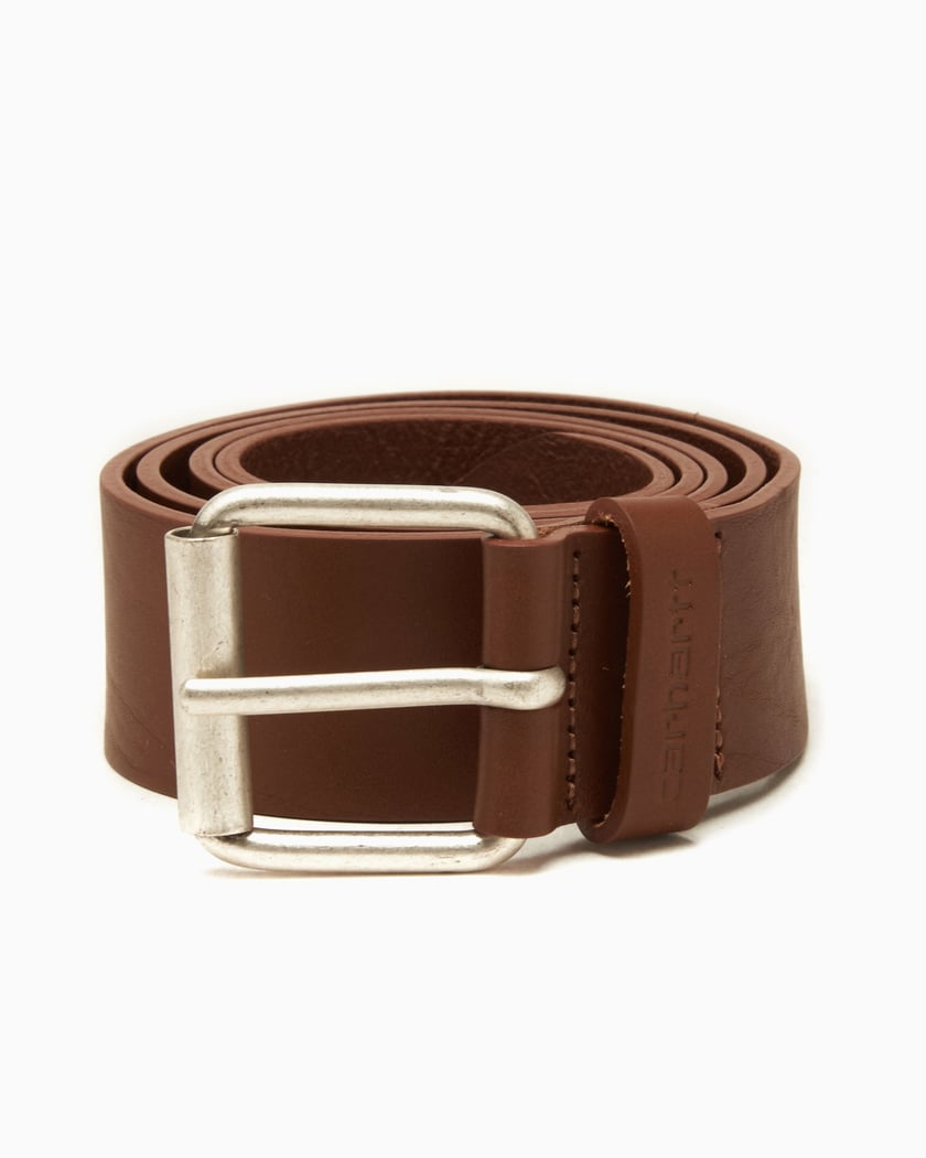 Carhartt WIP Script Unisex Leather Belt Braun I030992-14EXX | FOOTDISTRICT