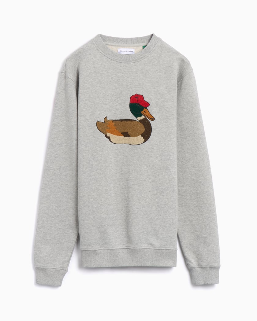 Edmmond Studios Duck Hunt Men's Sweatshirt Gris 125-40-01840 | FOOTDISTRICT