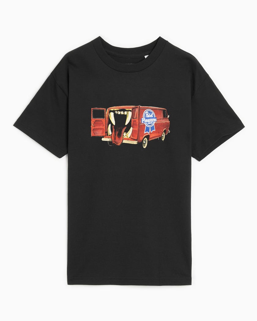 Pleasures Research Mens T Shirt Negro P23f051 Black Comprar Online En