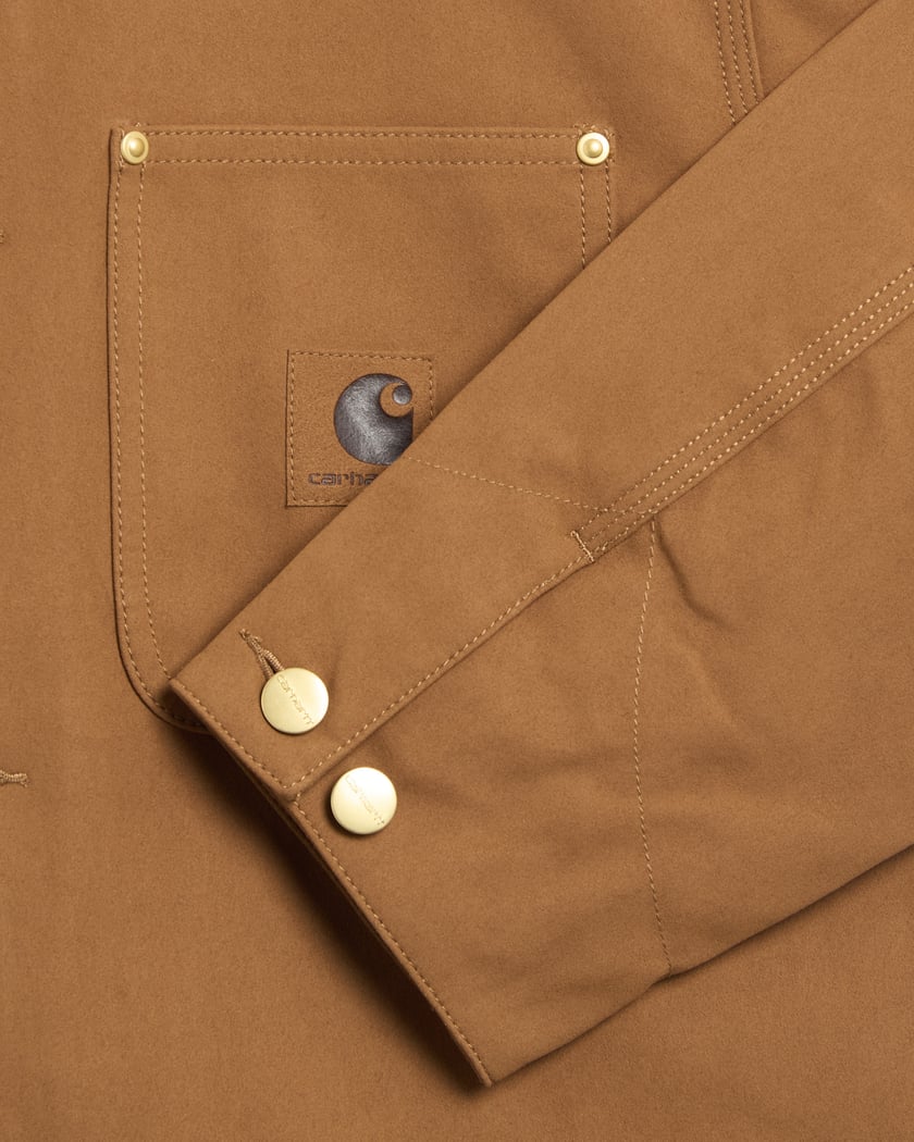 Carhartt WIP Suede Michigan Unisex Jacket Brown I033717-HZXX Carhartt WIP Suede Michigan Unisex Jacket Brown I033717-HZXX