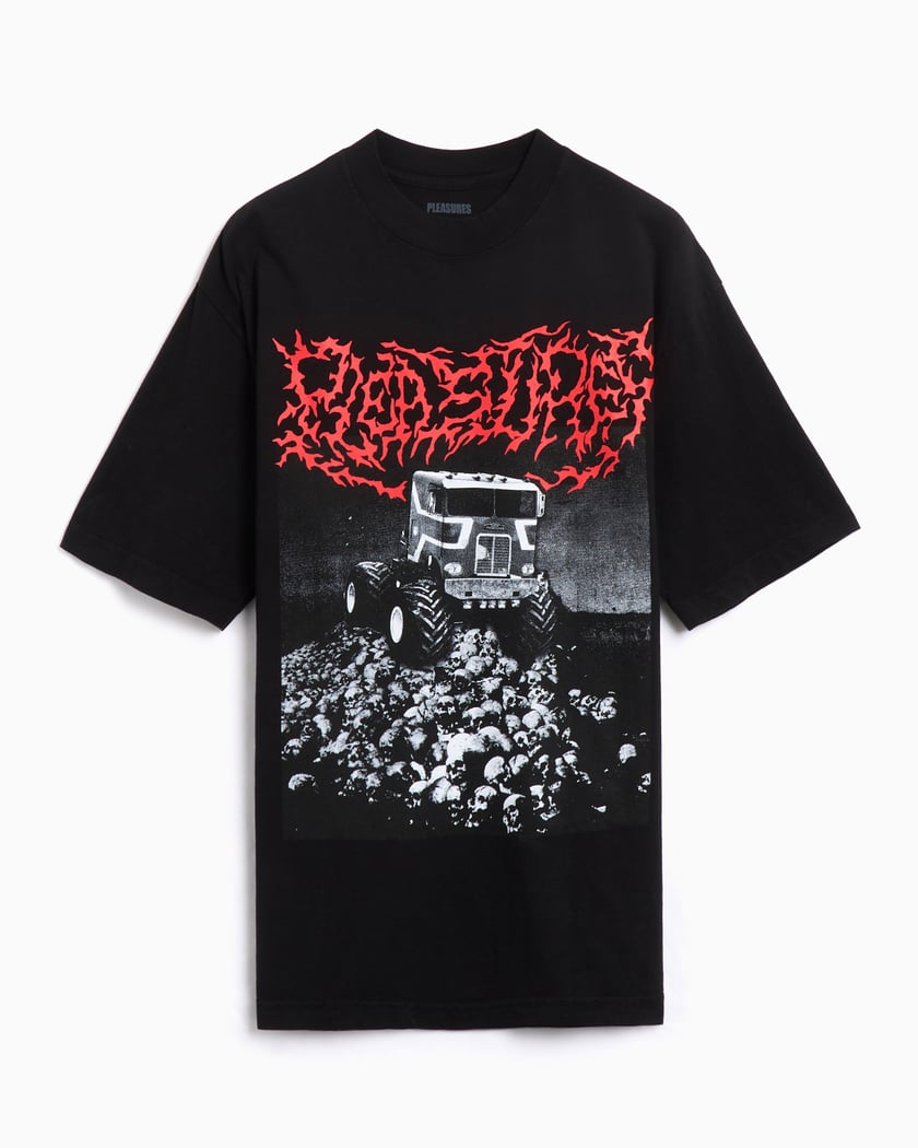 Pleasures Off Road Men's T-Shirt Black P25SP065-BLACK Pleasures Off Road Men's T-Shirt Black P25SP065-BLACK