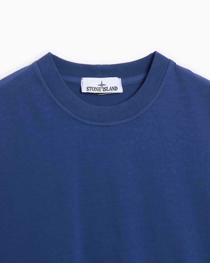Stone Island Men's Short Sleeve T-Shirt Blue Stone Island Men's Short Sleeve T-Shirt Blue