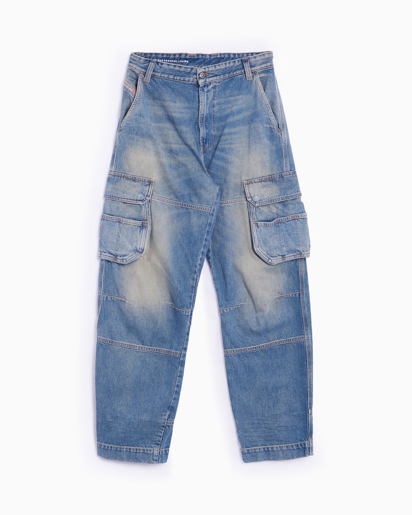 Diesel D-Fish L.32 Women's Cargo Pants Blau A12833-09J83-01 | FOOTDISTRICT