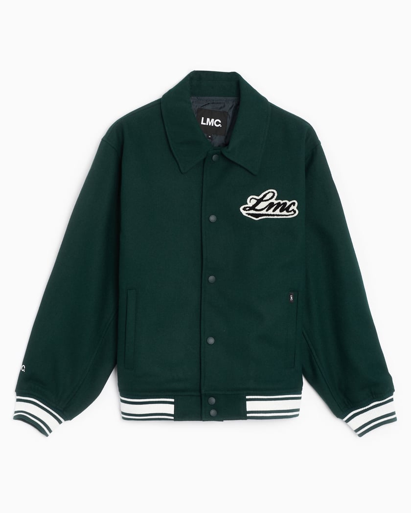 LMC Classic Men's Wool Varsity Jacket Verde 0LM23SJK107DGN| Comprar ...