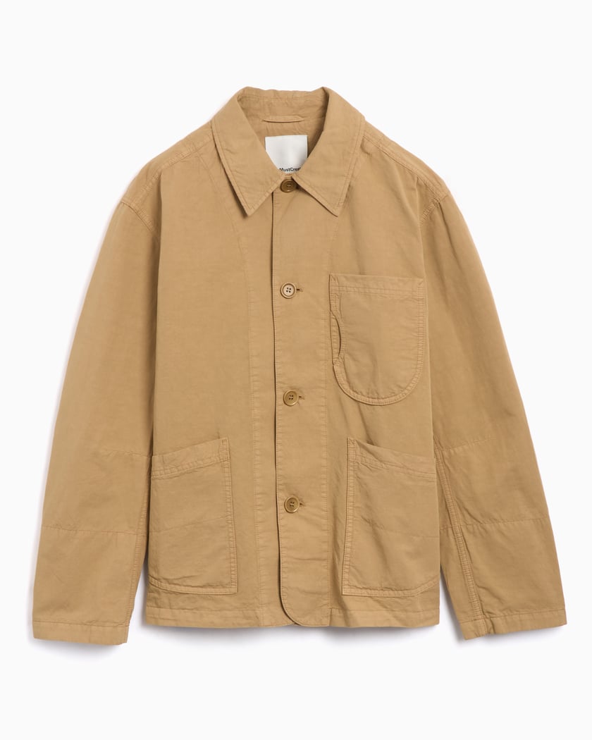 YMC Construction Men's Oversized Work Jacket Brown P5YAG-SAND ...