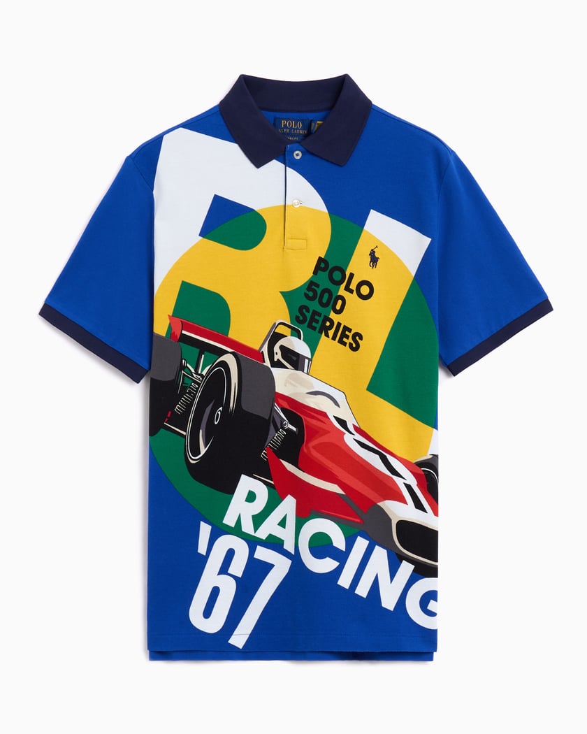 Polo Polo Ralph Lauren Racing 67 para hombre Azul 710974580001 ...