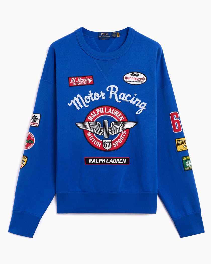 Sweatshirt Polo Ralph Lauren Motor Racing pour homme Bleu 710972338001 ...