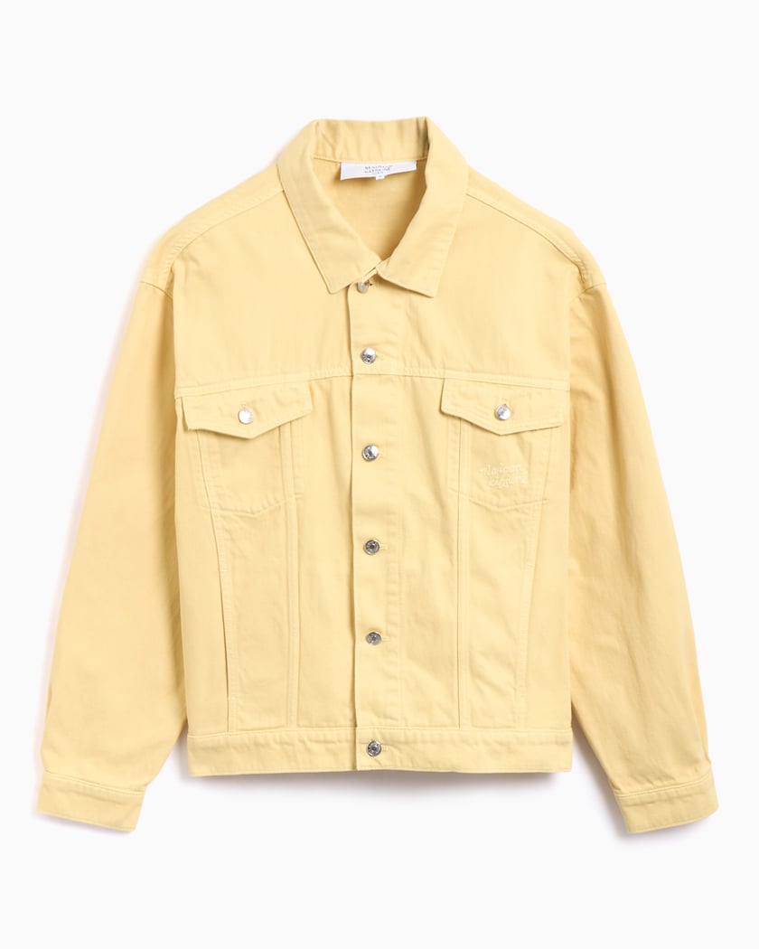 Work Jacket Maison Kitsuné Maison Kitsuné Trucker Men's Jacket para hombre Amarillo ...